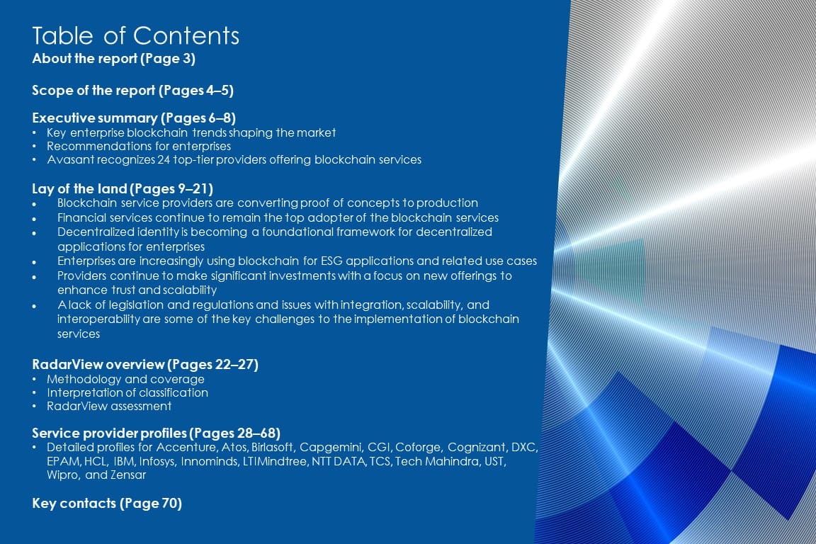 Blockchain Services 2022–2023 RadarView™ - Avasant